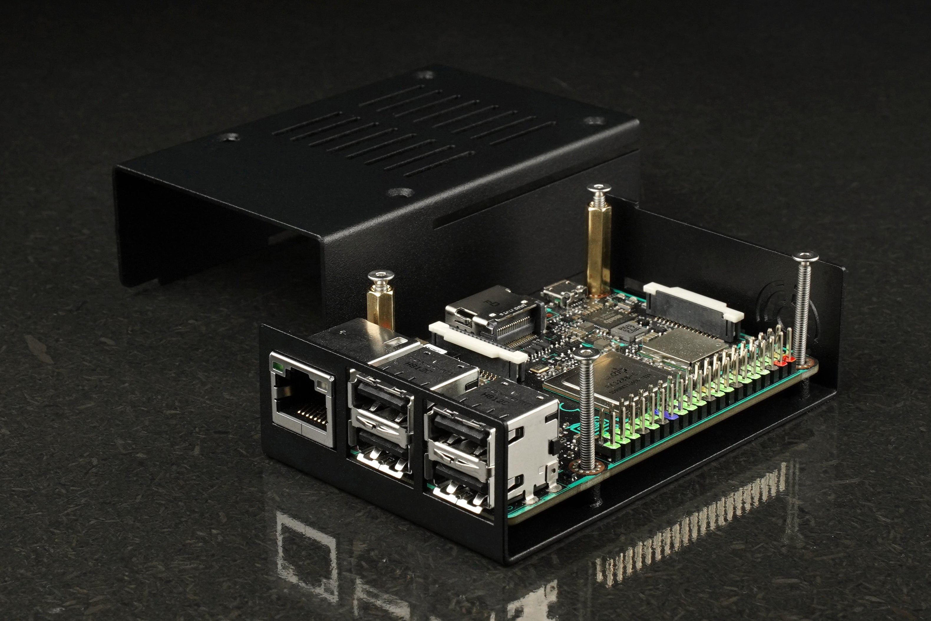 KKSB ASUS Tinker Board and Tinker Board S Case - Black Steel — KKSB Cases