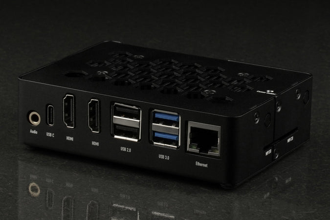 KKSB ROCK 5B Case with Heatsink - Black Aluminum Enclosure — KKSB Cases