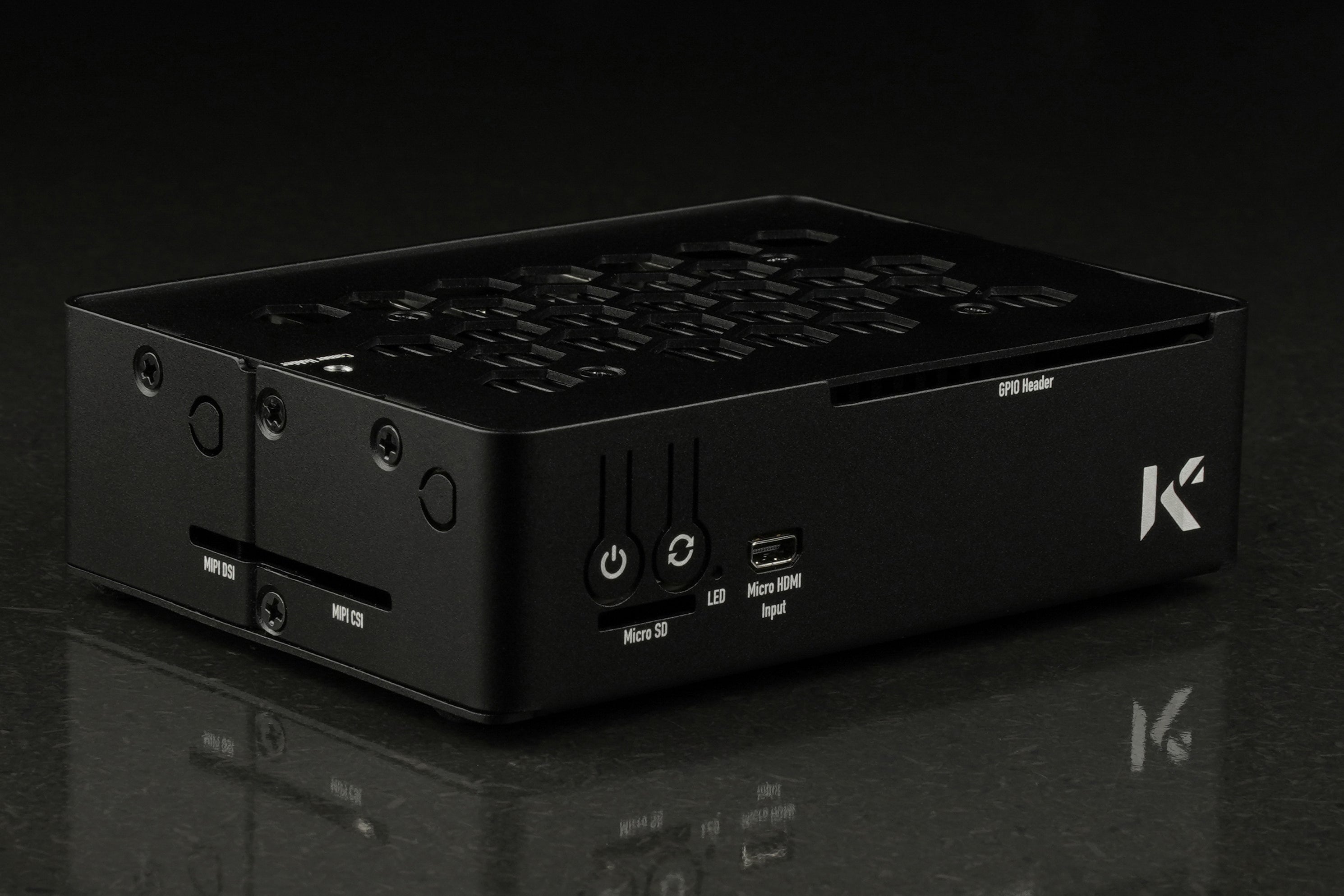 KKSB ROCK 5B Case with Heatsink - Black Aluminum Enclosure — KKSB Cases