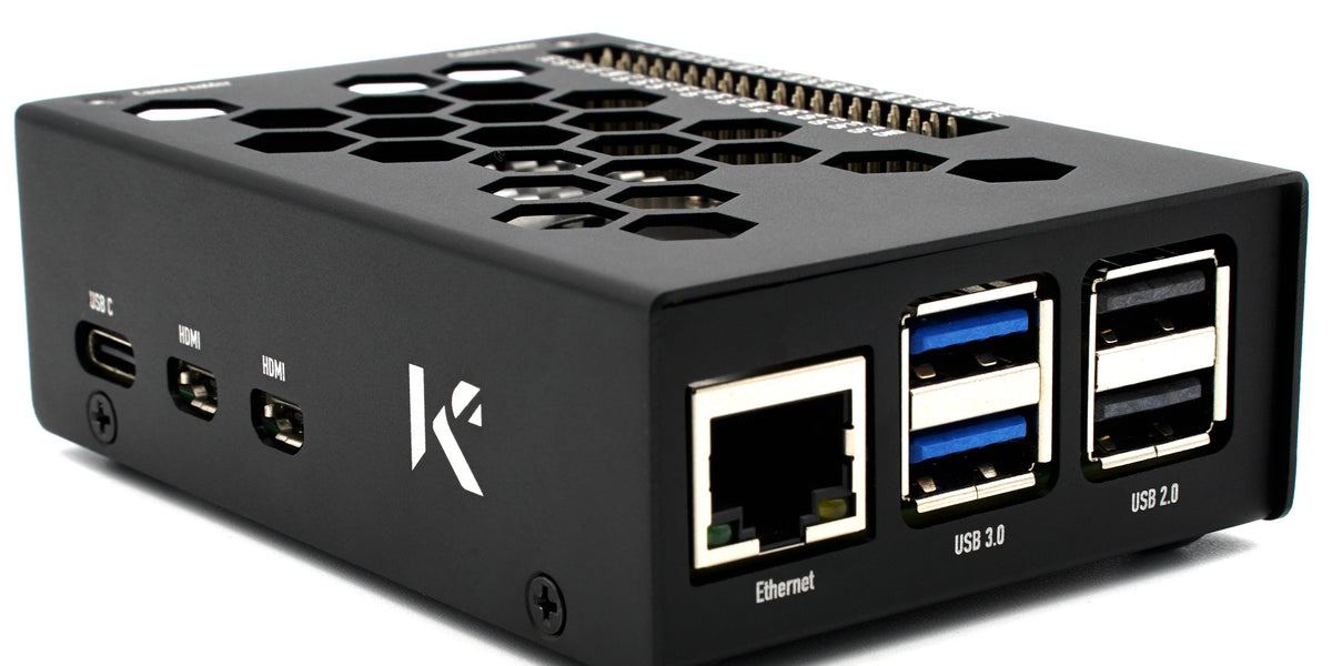 KKSB Raspberry Pi 5 Case Aluminium Black — KKSB Cases