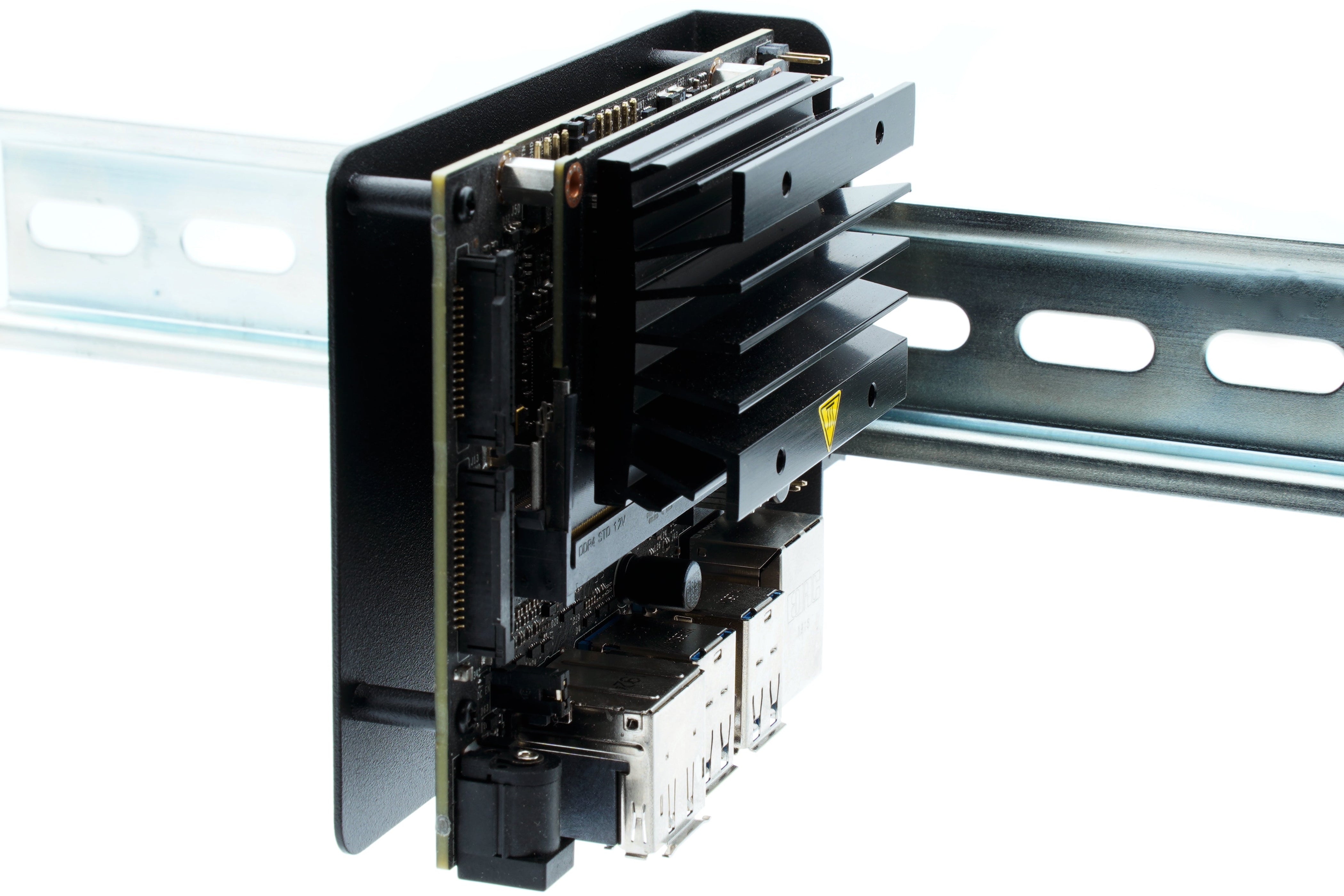 KKSB DIN Rail Clip Bracket for NVIDIA Jetson Nano, Orin, XAVIER NX ...