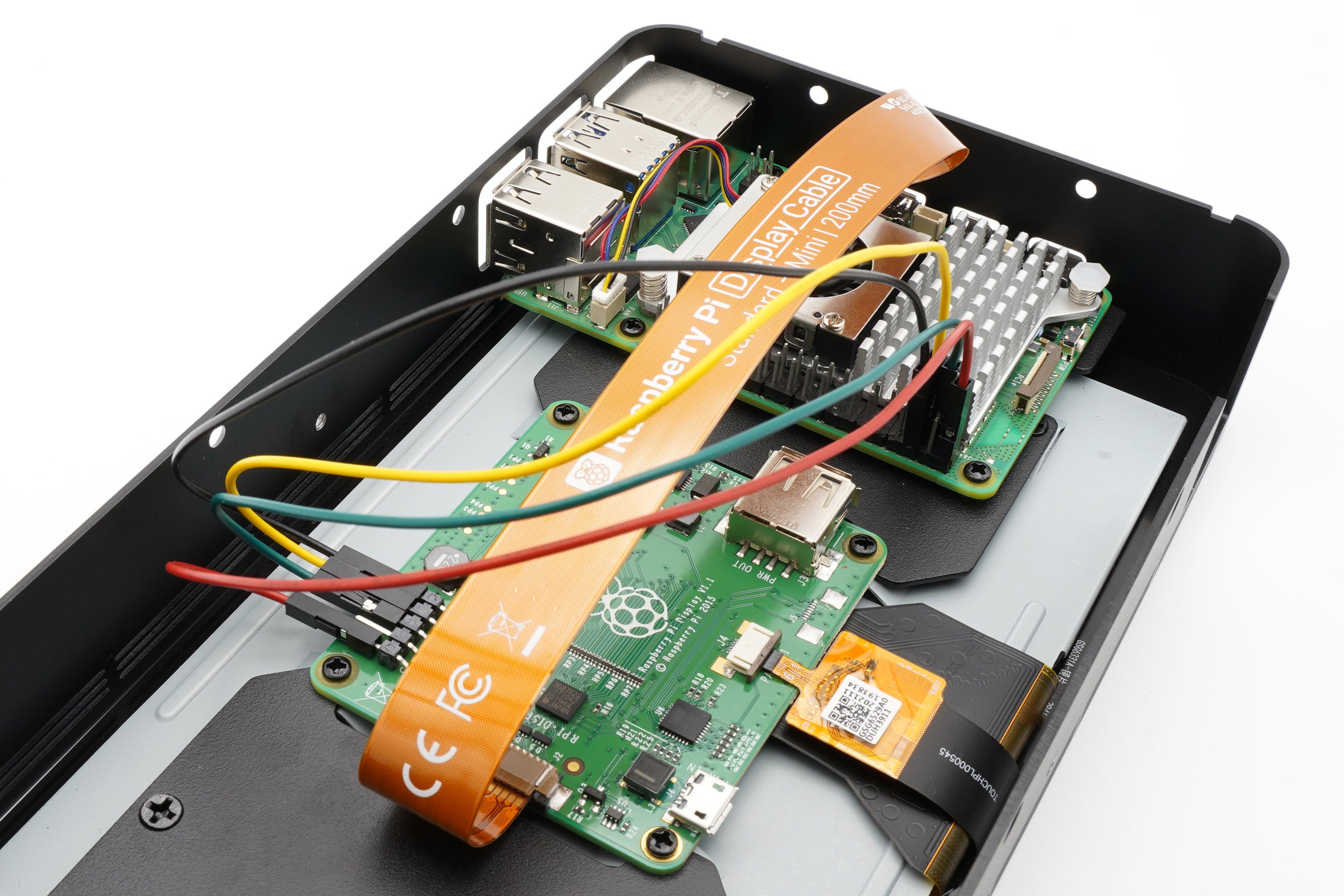 Kksb Case For Raspberry Pi 5 And The Official Raspberry Pi 7 Inch Touc