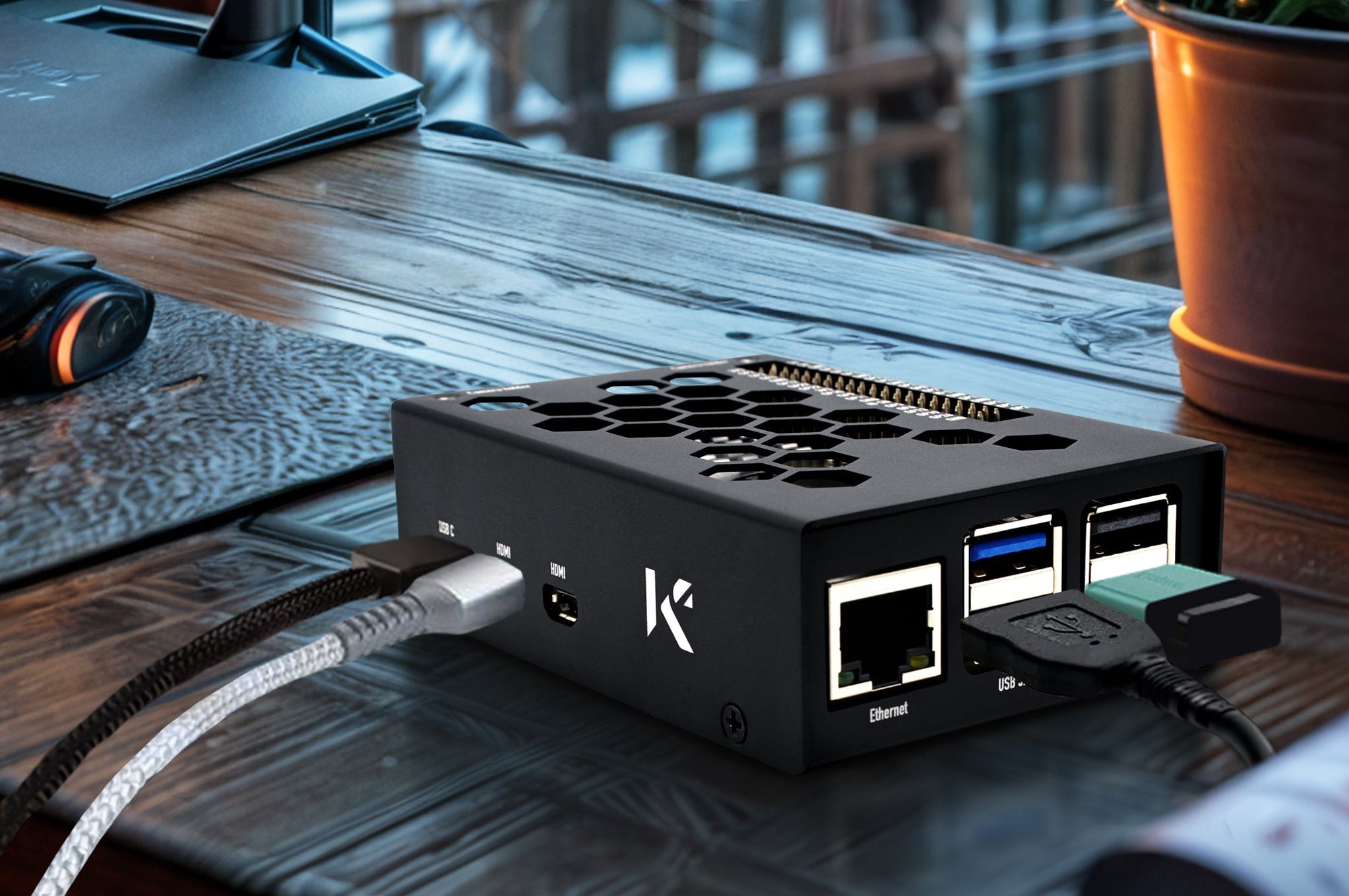 KKSB Raspberry Pi 5 Case Aluminium Black — KKSB Cases
