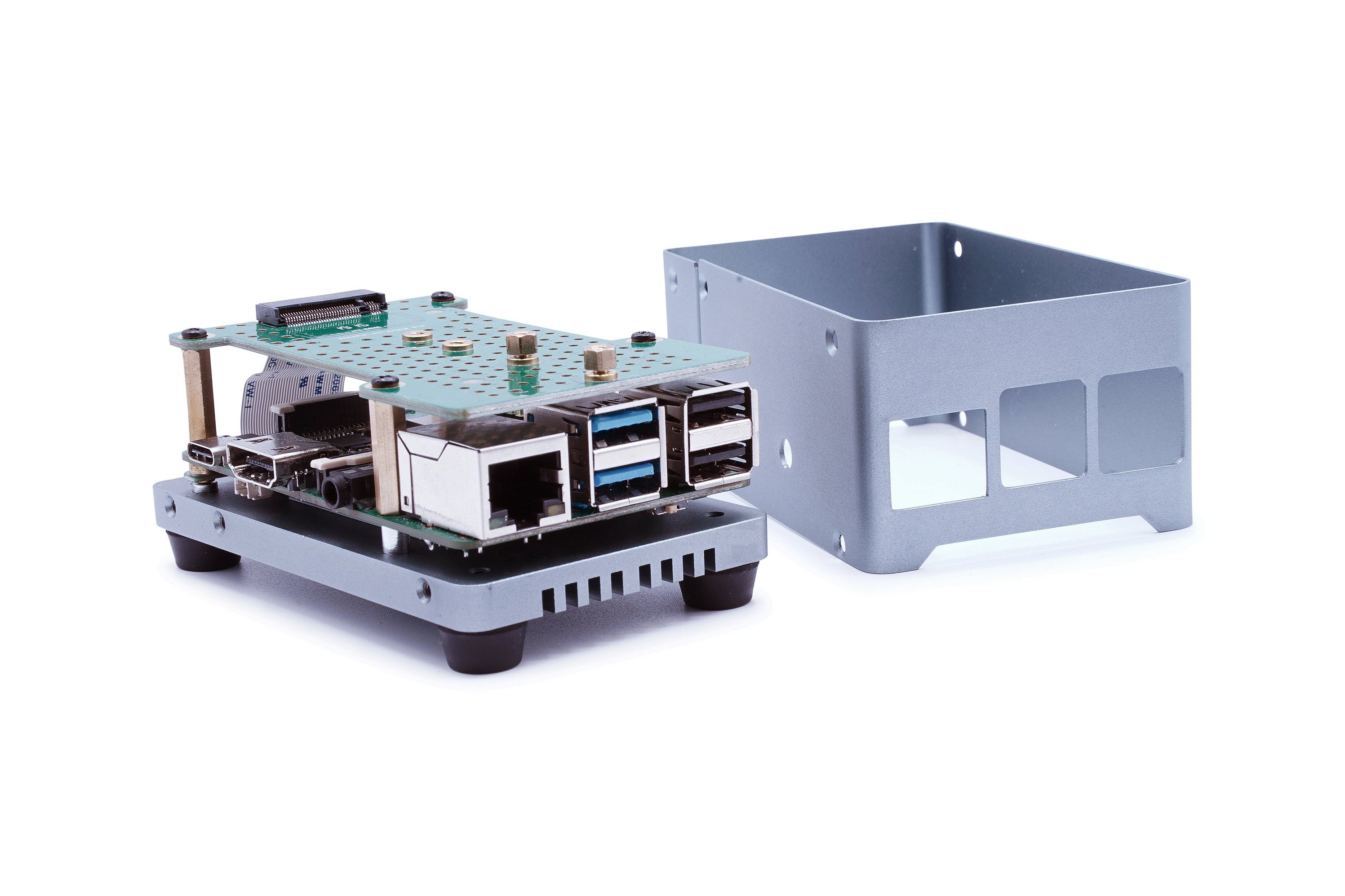 KKSB Rock 4 SE Heatsink Case - Radxa ROCK Aluminium Case with Space fo ...