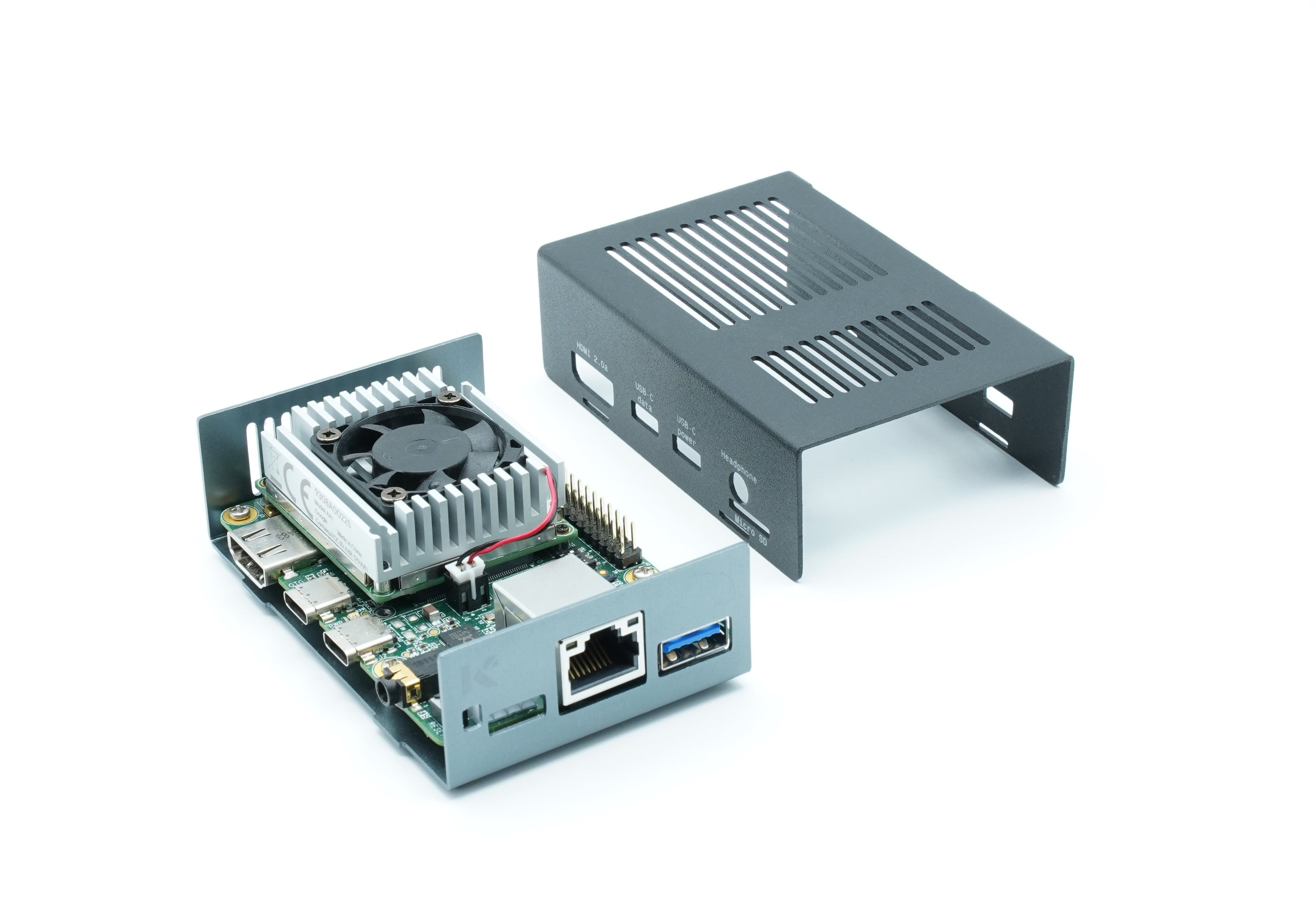 KKSB Coral Dev Board Case - Black and Grey Aluminium Enclosure — KKSB Cases