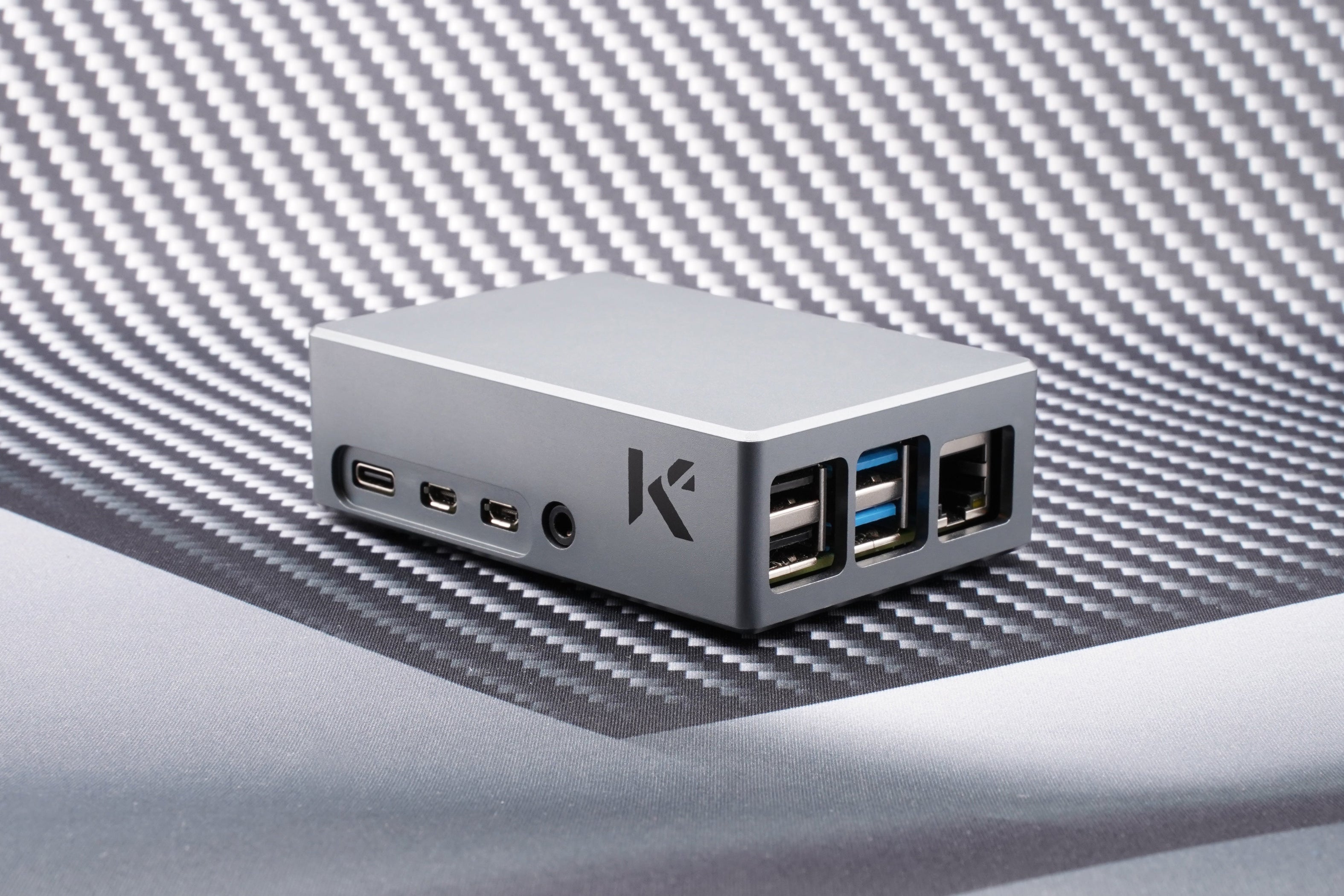 KKSB Raspberry Pi 4 Heatsink Case – Machined Aluminium Passive Cooling ...