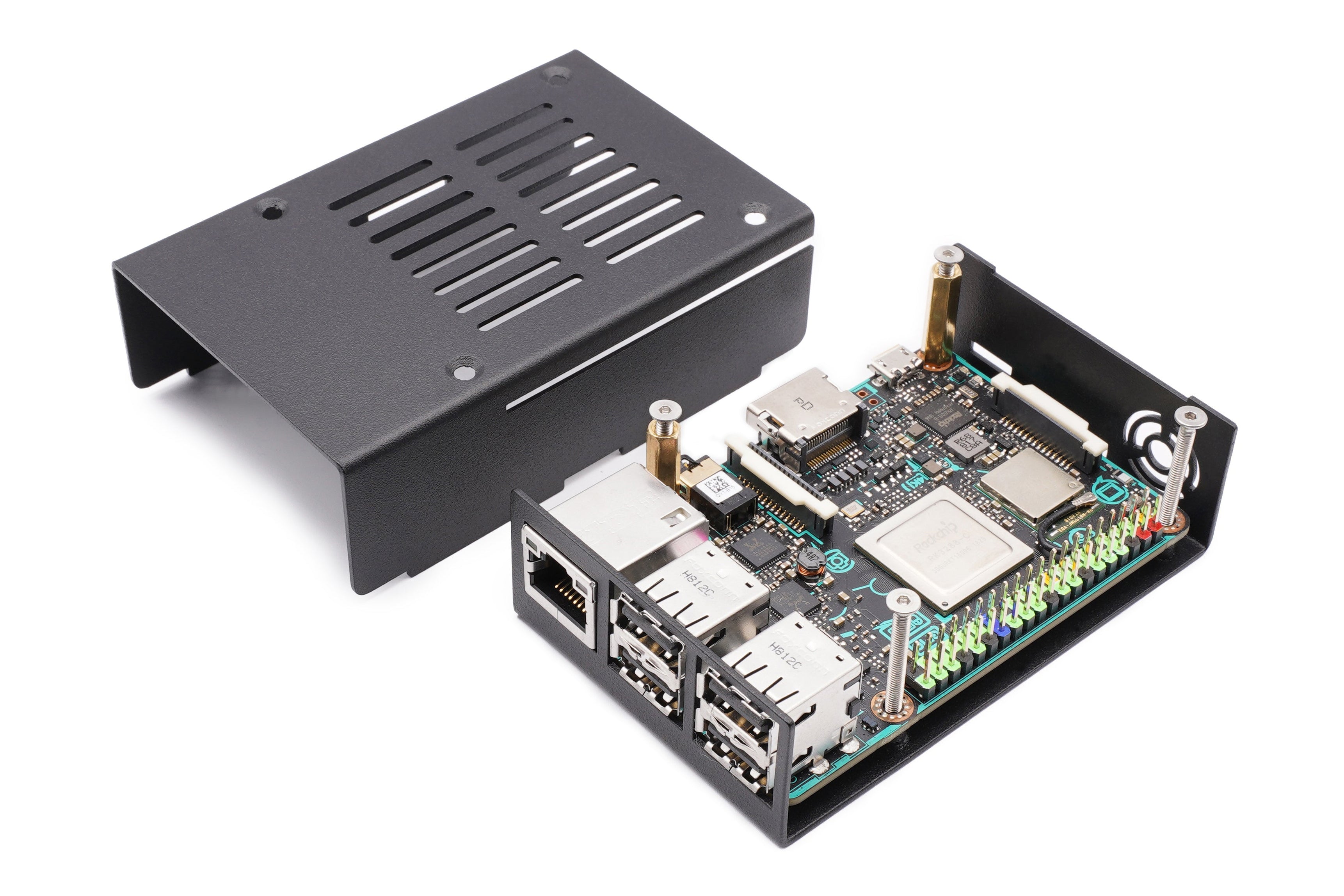 Kksb Asus Tinker Board And Tinker Board S Case Black Steel — Kksb Cases