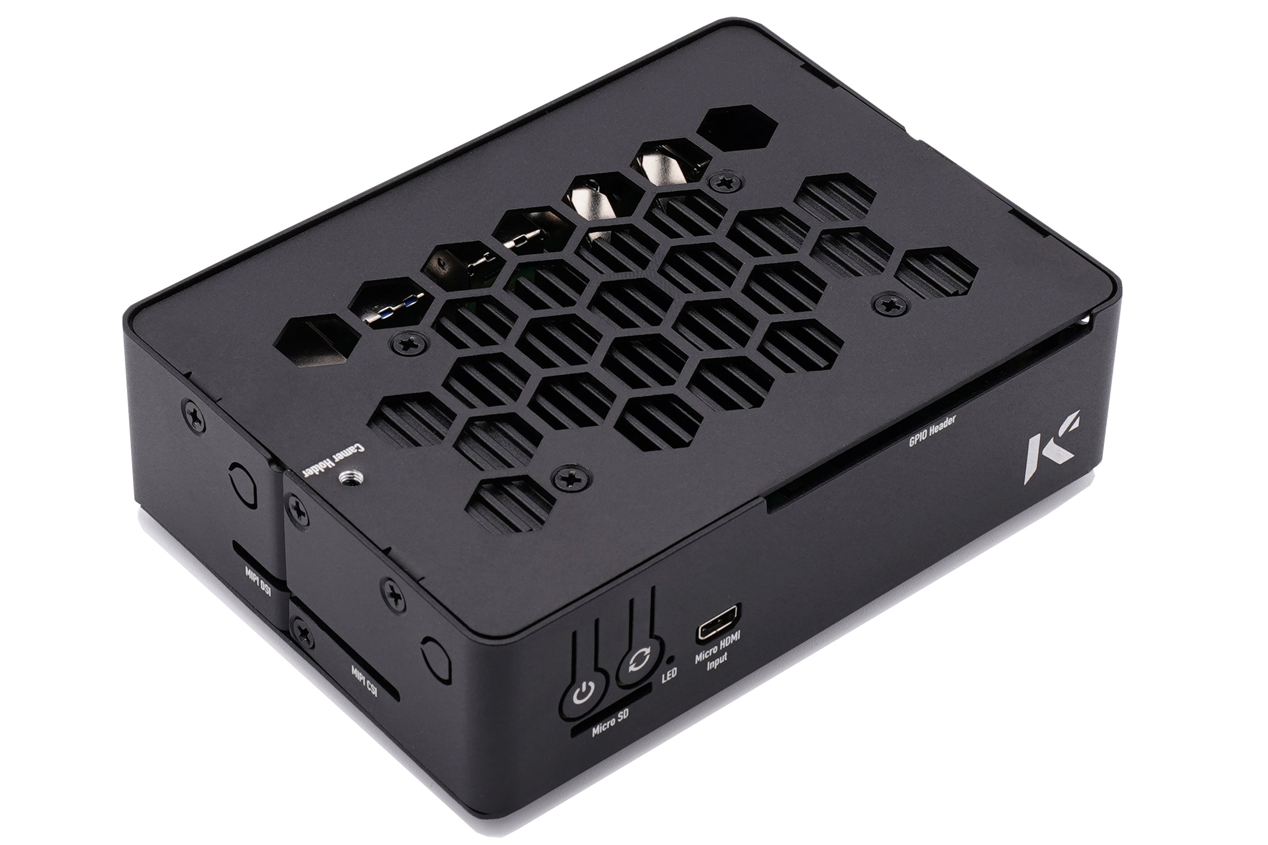KKSB ROCK 5B Case with Heatsink - Black Aluminum Enclosure — KKSB Cases
